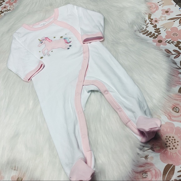 Starting Out | One Pieces | Unicorn Long Sleeve Footed Coverall | Poshmark